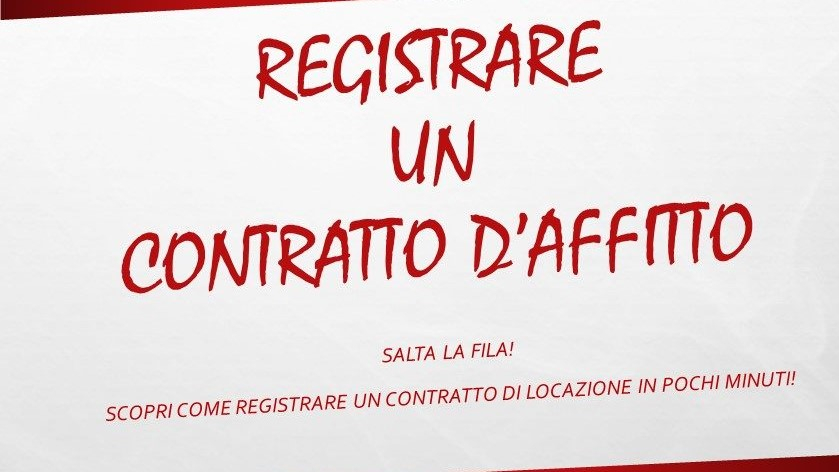 Registrazione contratto di locazione